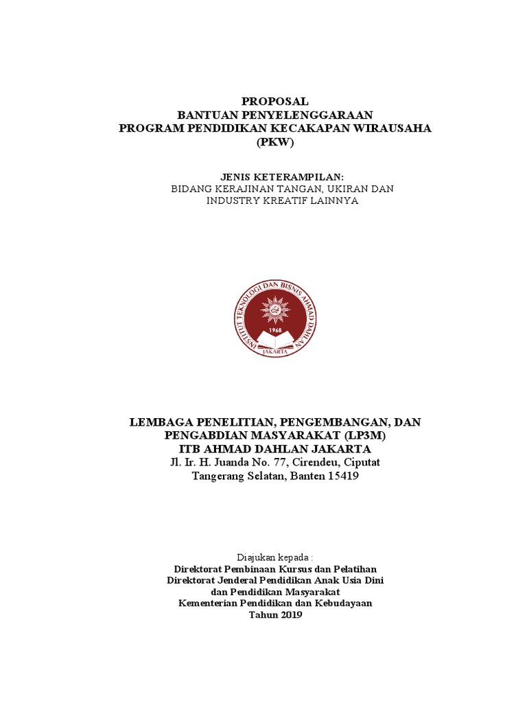 Contoh Proposal PKW | PDF