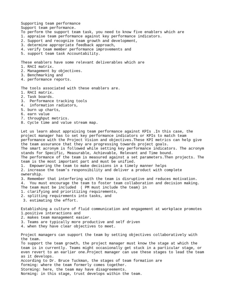 Support team performance with KPIs, feedback and accountability | PDF ...