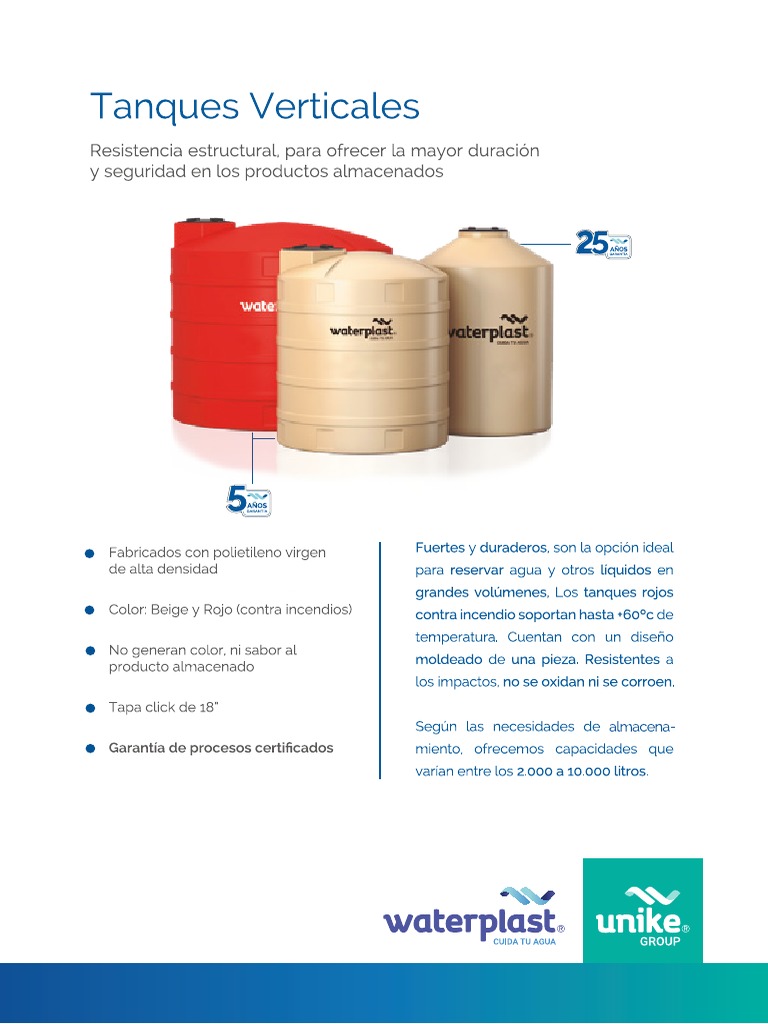 Dimensiones y capacidades de tanques de agua subterráneos fabricados ...