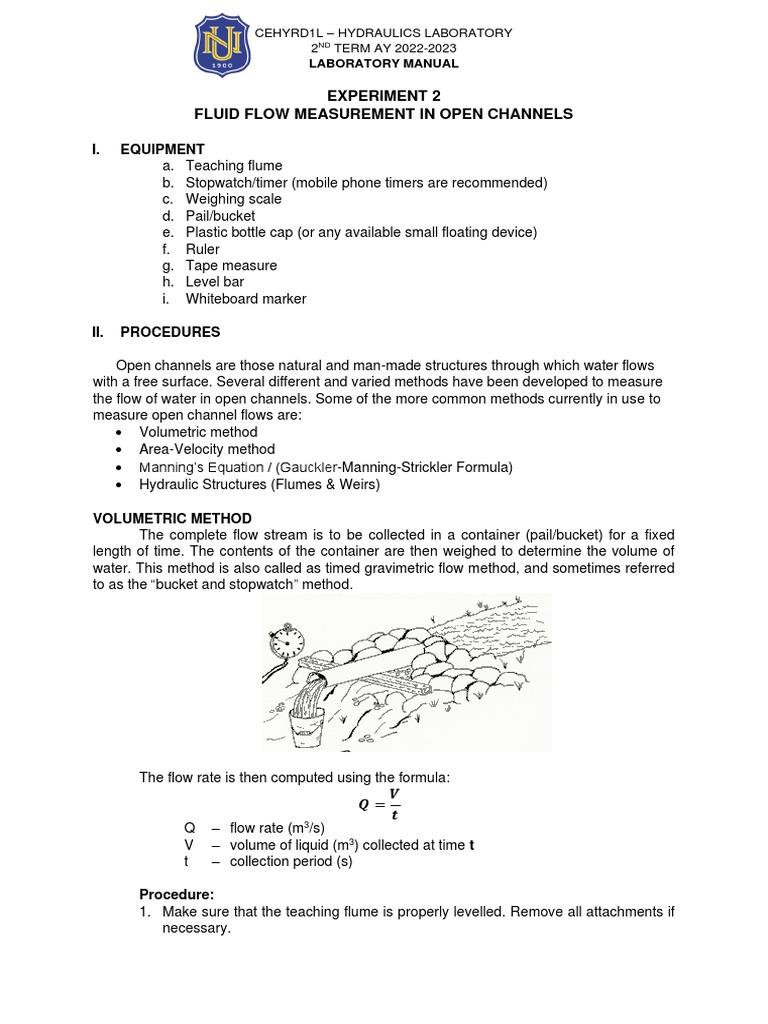 02 Cehydr1l - Lab Exer 2 | PDF | Flow Measurement | Volume