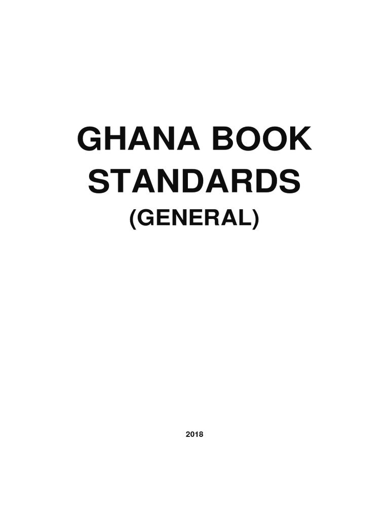 GHANA BOOK General Standards | PDF | Books | Book Design