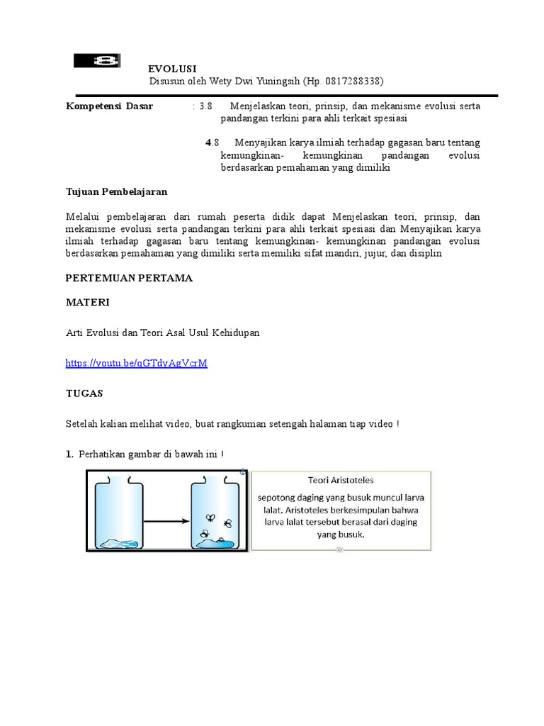 LKPD Evolusi 1 | PDF