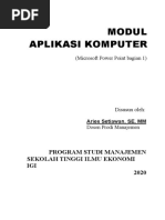 Modul Praktikum Powerpoint 2016 | PDF | Bisnis | Komputer