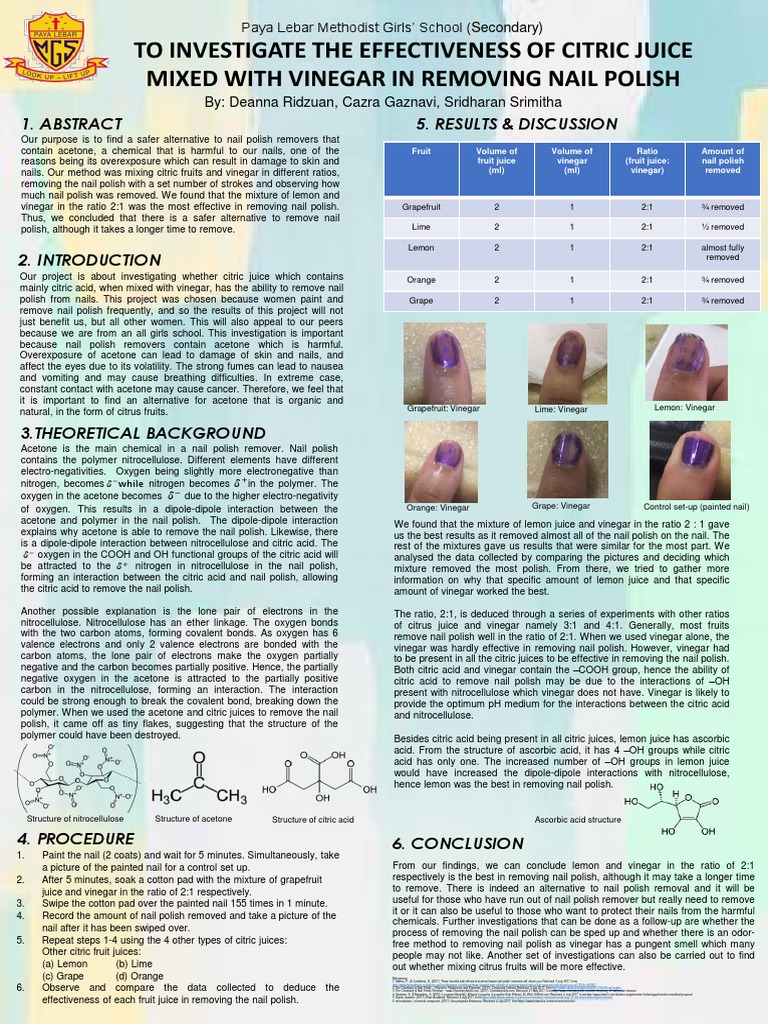 Nail Polish Remover | PDF | Chemical Bond | Acid