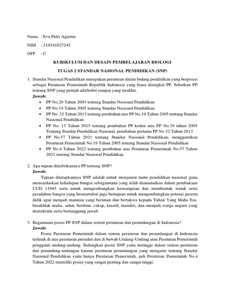 Eva Putri Agustin - 210341627245 - Tugas 2 KDDPB SNP | PDF | Kesehatan ...
