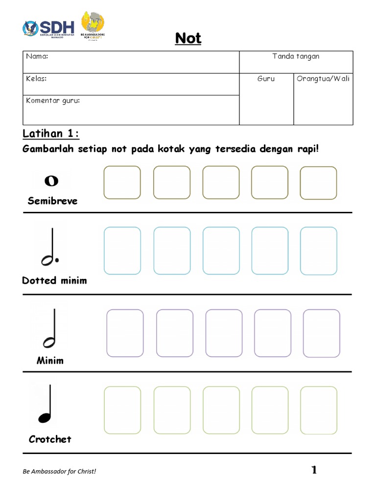 Worksheet Grade 2 Unit 1 Ritme | PDF