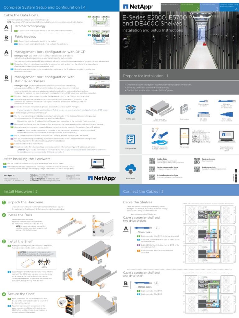 Installation and Setup For The E5760 and E2860 | PDF