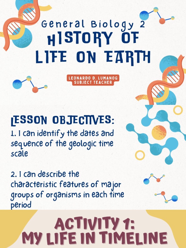 Lesson 1 History of Life on Earth | PDF