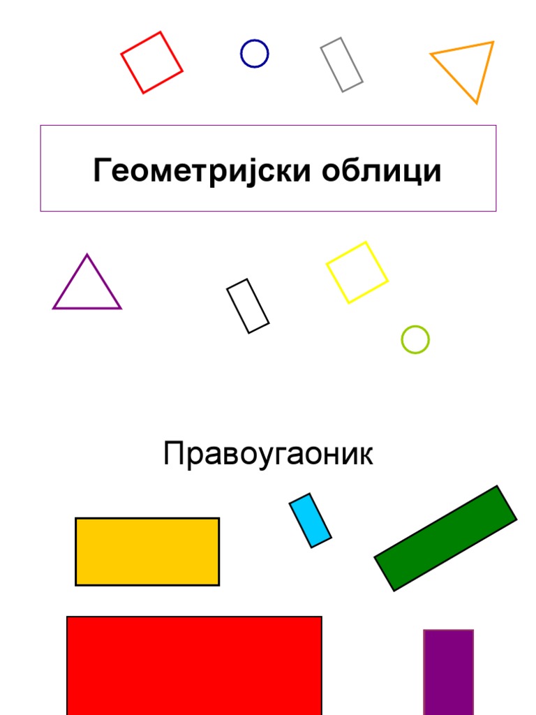 Geometrijski Oblici Saša Nikolić | PDF