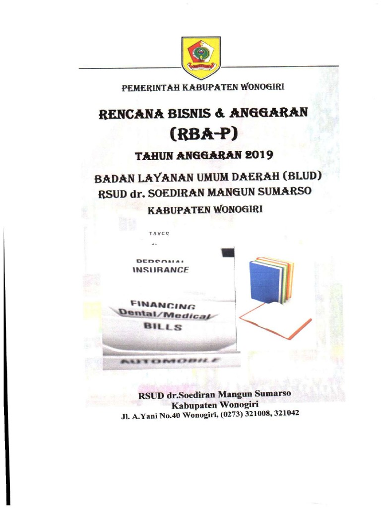RBA-Perubahan-2019 RSUD | PDF