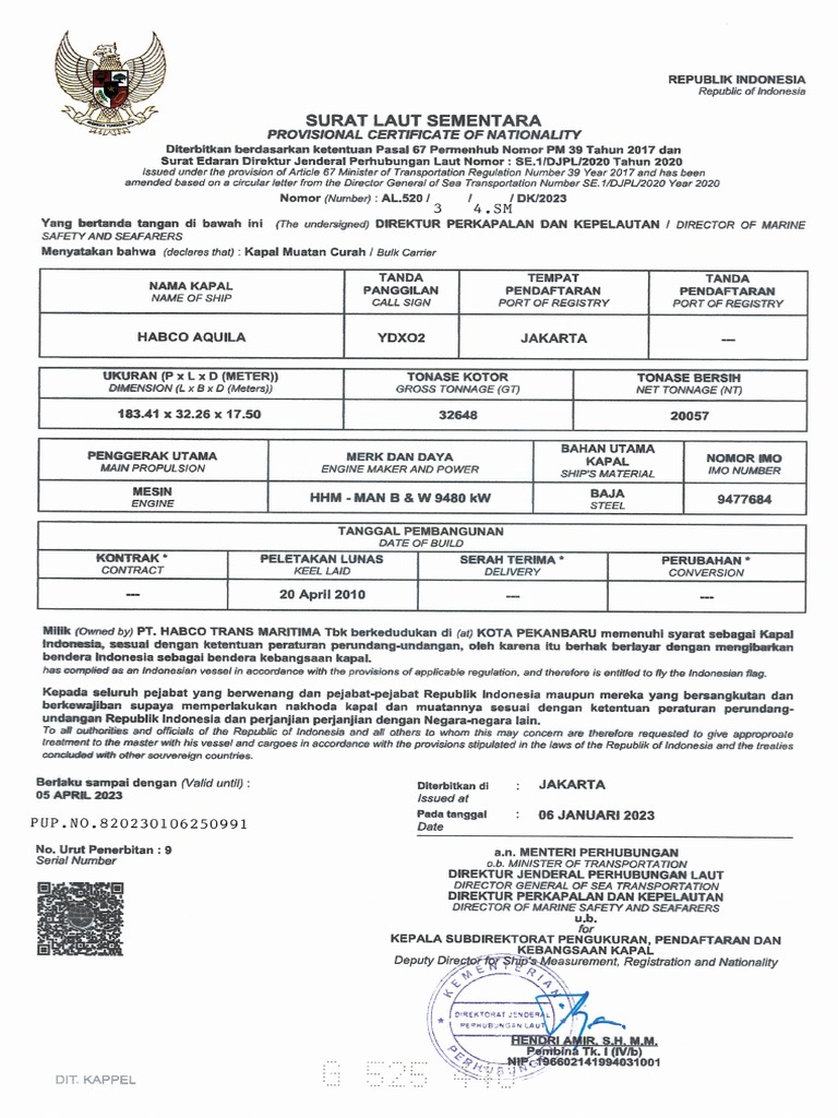 Habco Aquila (SLS) Revisi | PDF