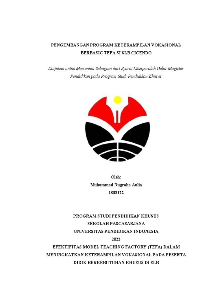 TESIS Muhammad Nugraha Aulia November | PDF