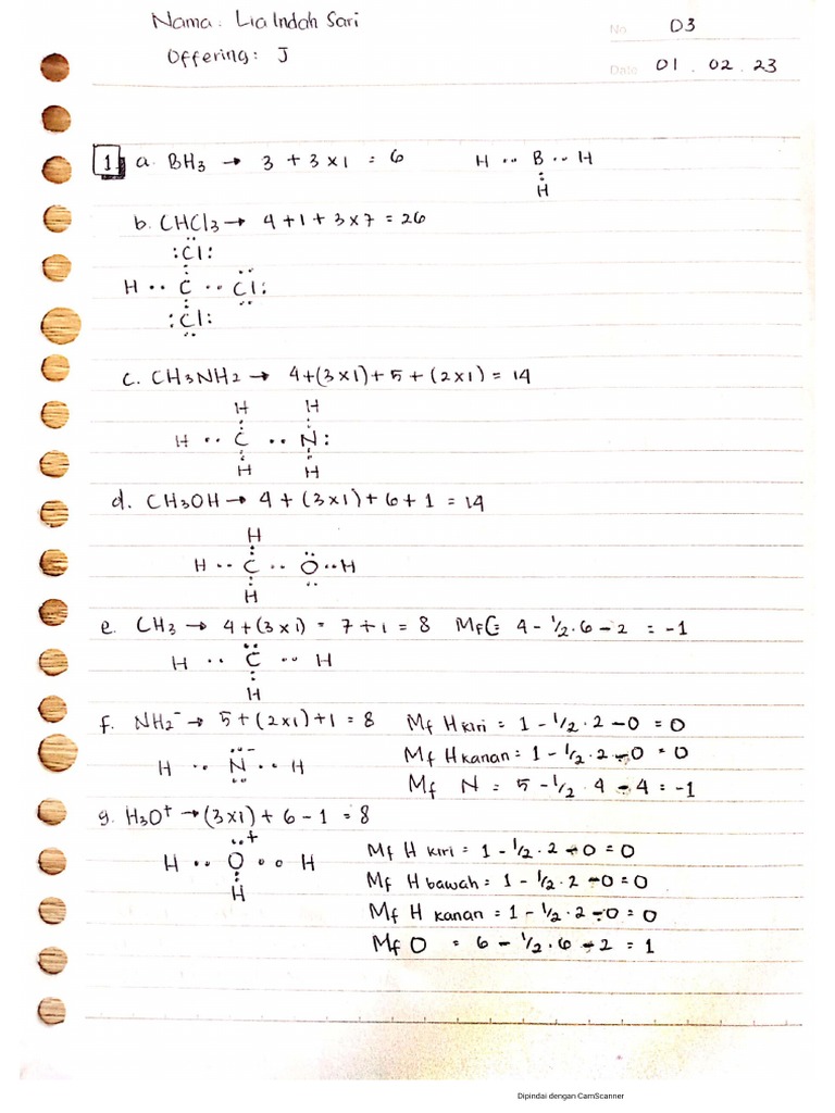 Lia Indah Sari _Struktur Lewis dan Muatan Formal | PDF
