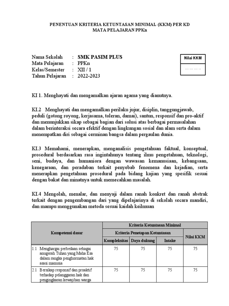 KMM PPKN | PDF | Karier & Perkembangan