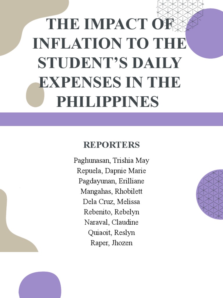 The Impact of Inflation To The Students Daily Expenses in The ...