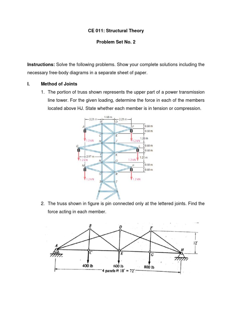 CE011 - Problem Set No. 2 | PDF