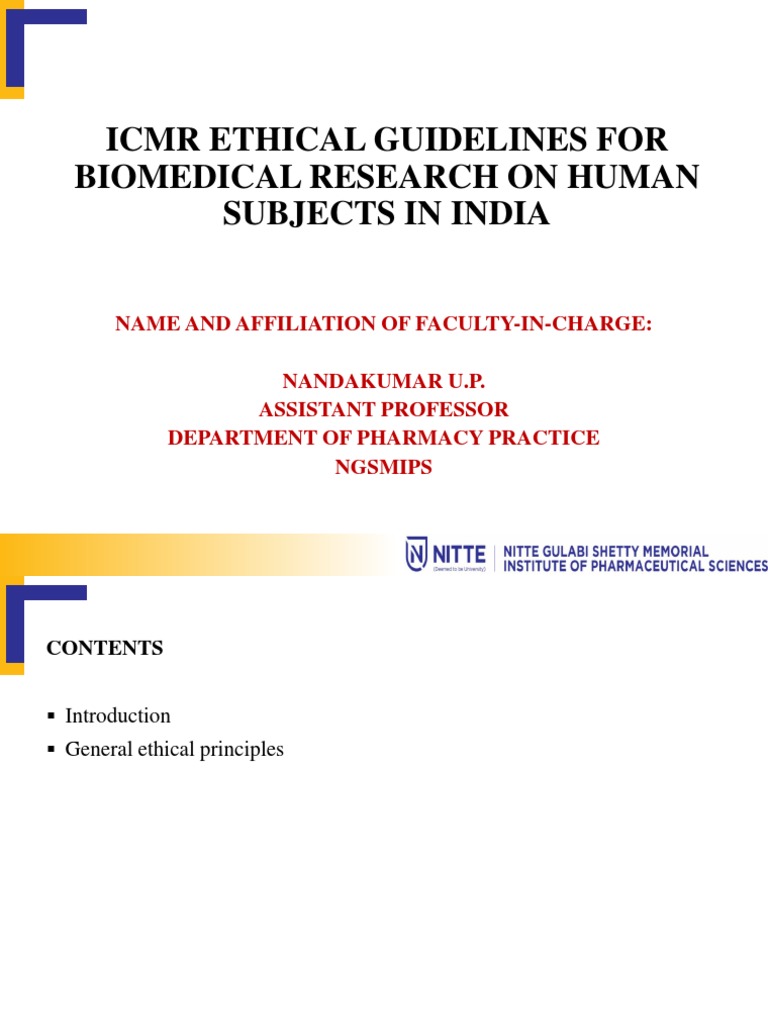 ICMR | PDF | Informed Consent | Experiment