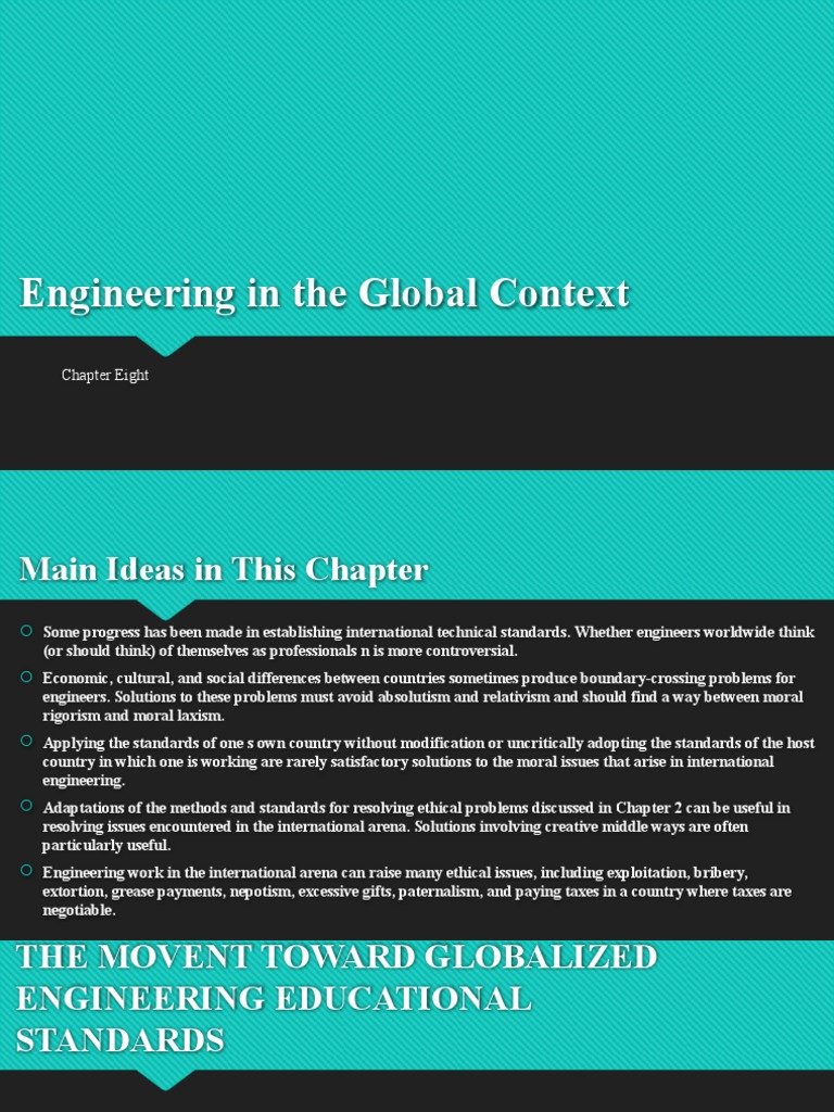 Navigating Ethical Boundaries in Global Engineering: Finding Creative Middle Ways to Resolve ...