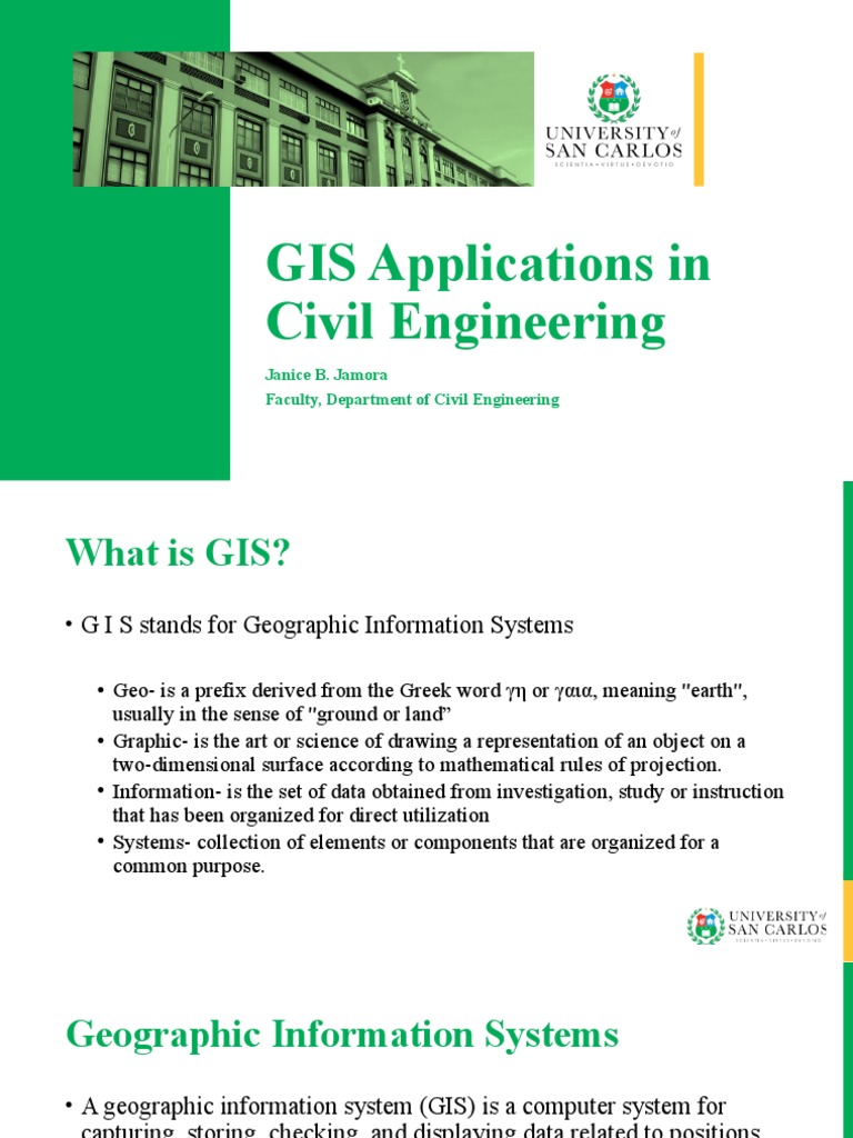 Gis Lecture 1 | PDF | Geographic Information System | Drainage Basin