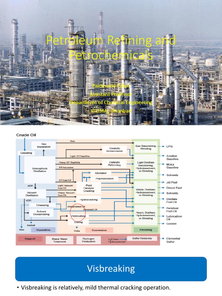Visbreaking Unit 9 | PDF | Cracking (Chemistry) | Chemistry