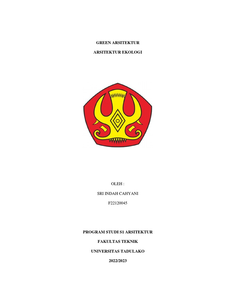 Arsitektur Ekologi | PDF