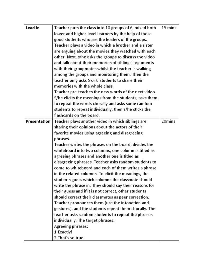 Engaging Sibling Disagreements Lesson Plan | PDF | Communication ...