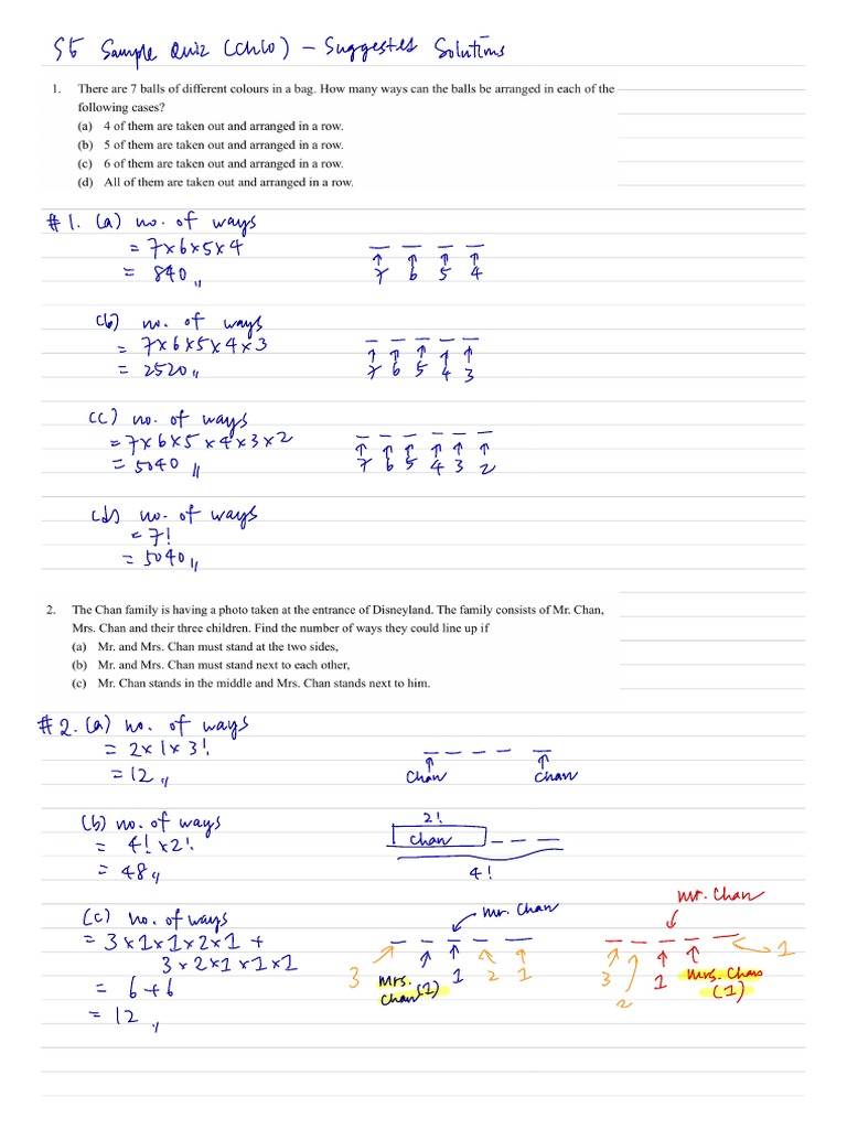 Ways Calculation Methods Explained | PDF
