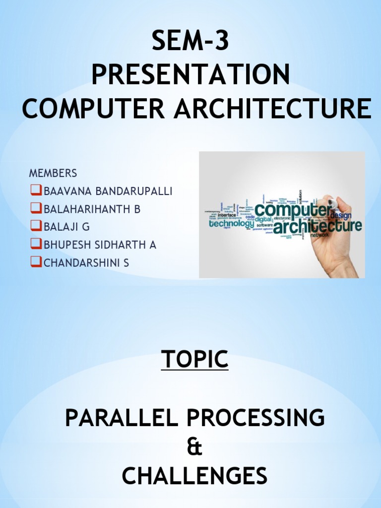 Computer Architecture Pdf Central Processing Unit Parallel Computing