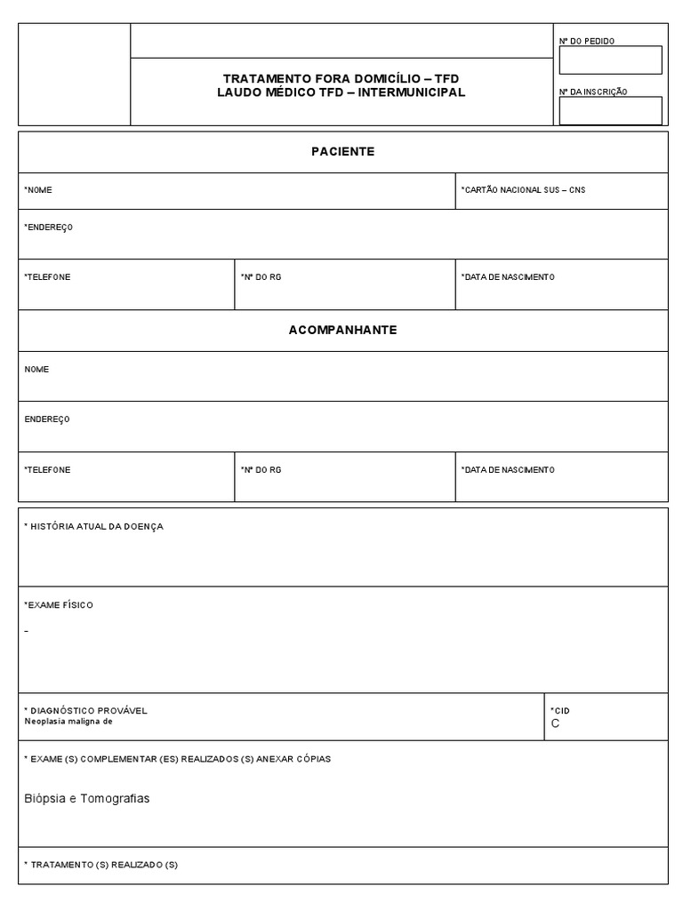 Laudo TFD - Correto | PDF | Câncer | Epidemiologia