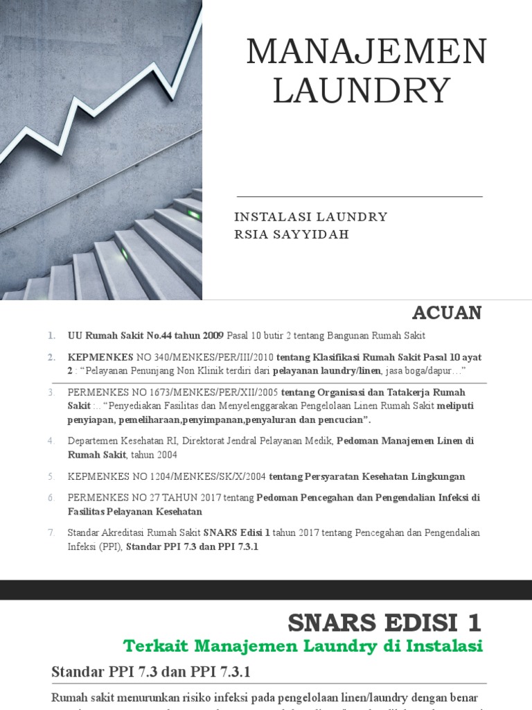 Pedoman Instalasi Laundry Berdasarkan Standar Akreditasi Rumah Sakit ...