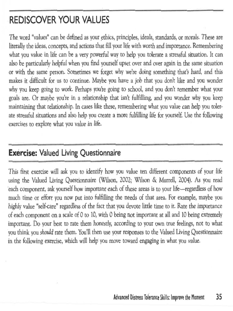 Values and Committed Action | PDF