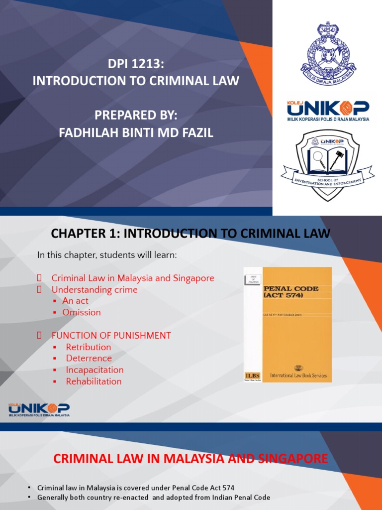 Chapter 1 Intro To Criminal Law | PDF | Crimes | Crime & Violence