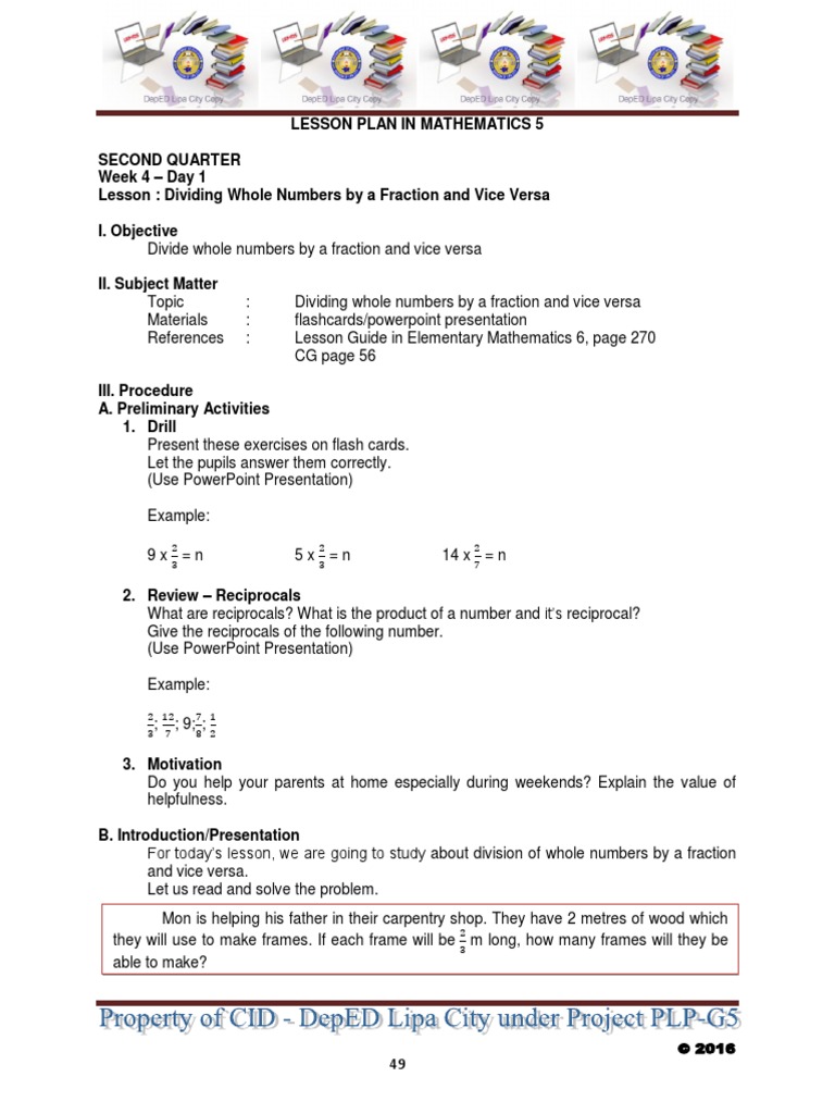 2nd Quarter Math Week 4 (Day 1-5) | PDF | Numbers | Mathematics
