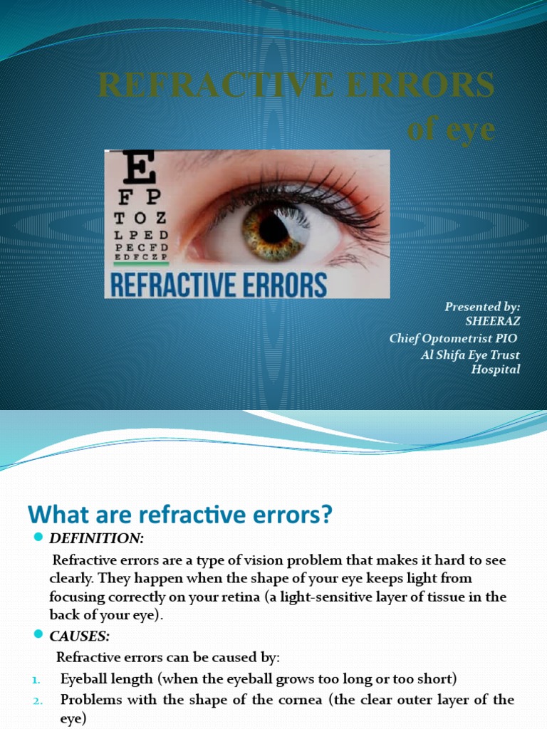 Refractive Errors | PDF | Diseases And Disorders | Natural Philosophy
