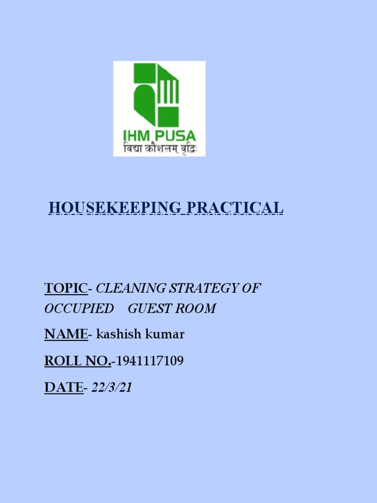 Room Cleaning Strategy (Kashish) | Download Free PDF | Home