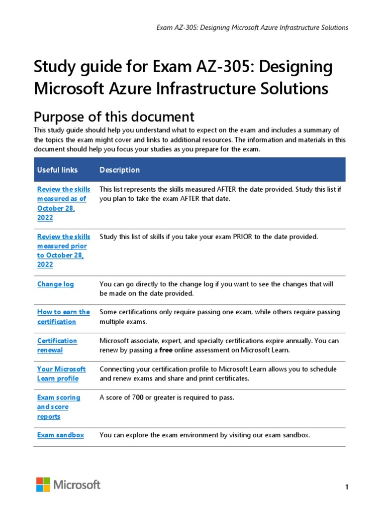 AZ-305 StudyGuide ENU FY23Q1 Vnext 2 | PDF | Microsoft Azure | Cloud Computing