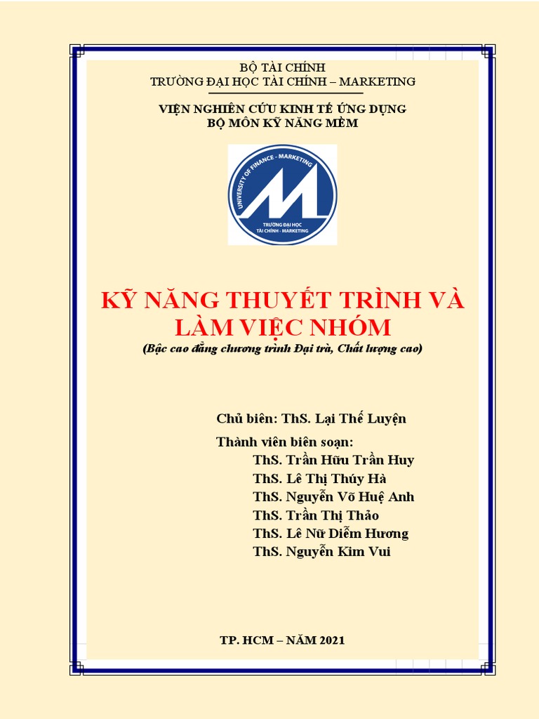 Ky Nang Thuyet Trinh Va Lam Viec Theo Nhom | PDF