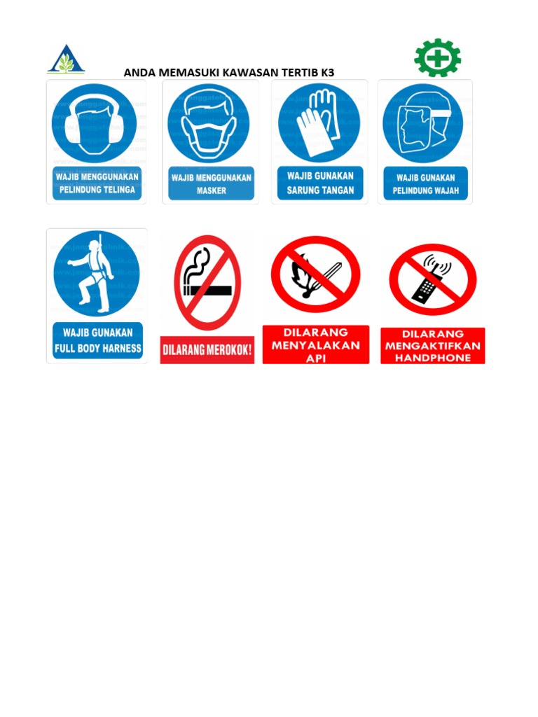 Anda Memasuki Kawasa Tertib K3 | PDF