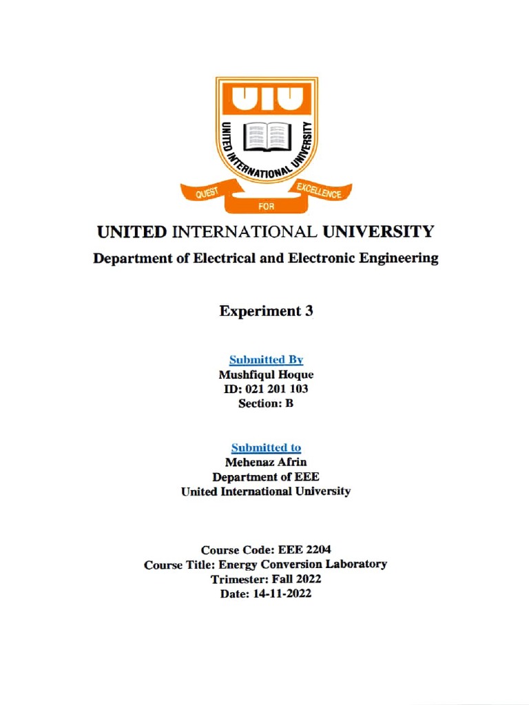 Lab Report 3 Energy Conversion 2 | PDF | Metrology | Physical Sciences