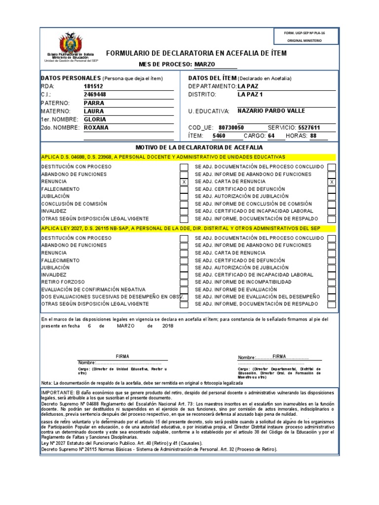 Formulario de Acefalia 2012 | PDF | Justicia | Crimen y violencia