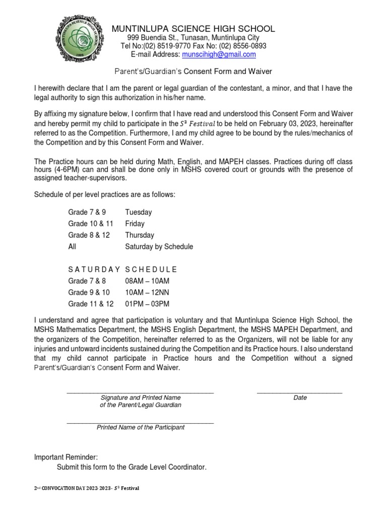 Consent Form | PDF | Social Institutions | Justice