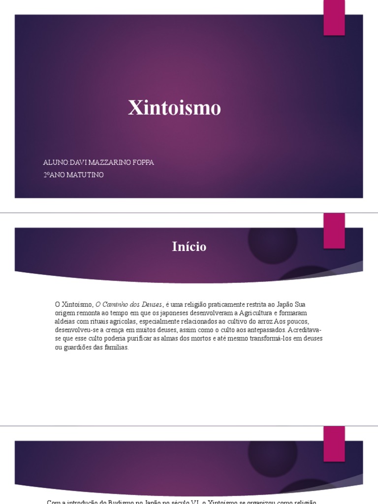 Trabalho Sobre o Xintoismo | PDF | Xintoísmo