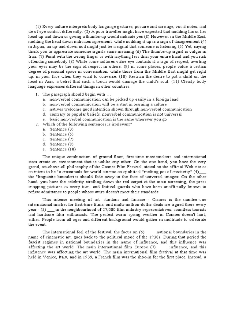Latihan Simak 2 | PDF | Nonverbal Communication