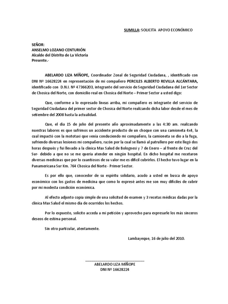 Solicitud Alcalde | PDF