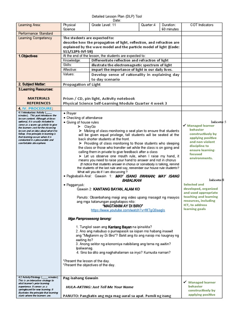 DLP in Aral Pan CO2 | PDF | Learning | Light