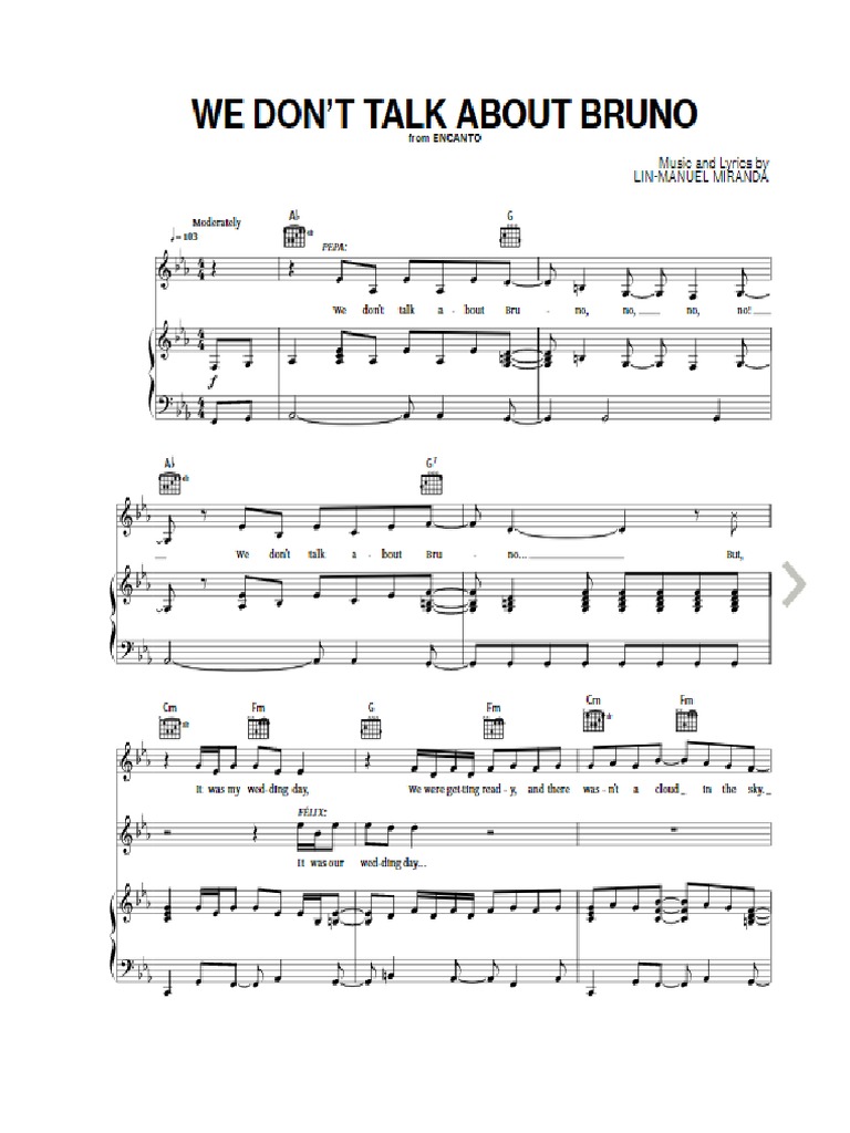 No Se Habla de Bruno Piano | PDF