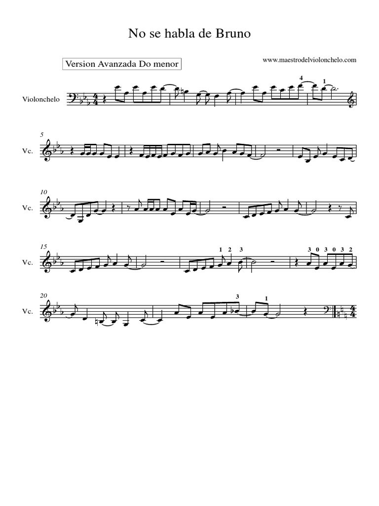 No Se Habla de Bruno Contrabajo | PDF