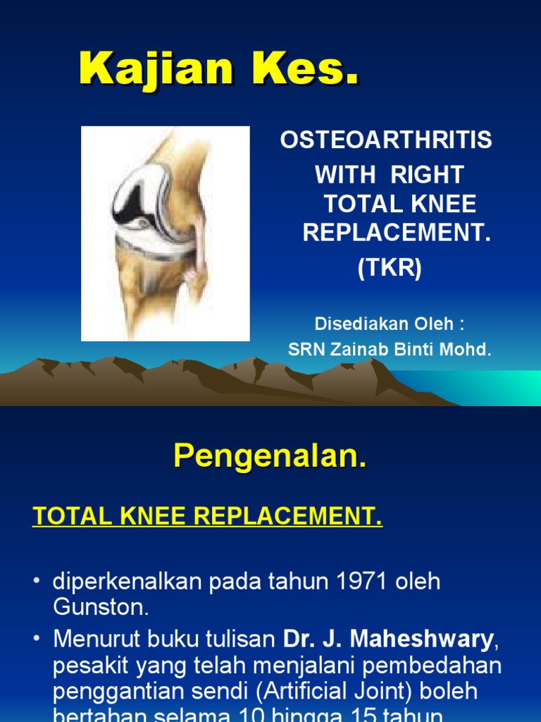 Oa W TKR | PDF | Pengembangan Diri | Kesehatan Holistik