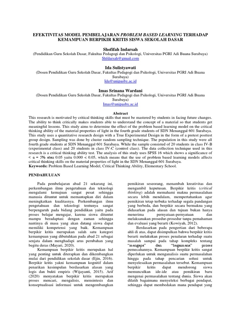 Artikel Skripsi | PDF | Science | Cognitive Science