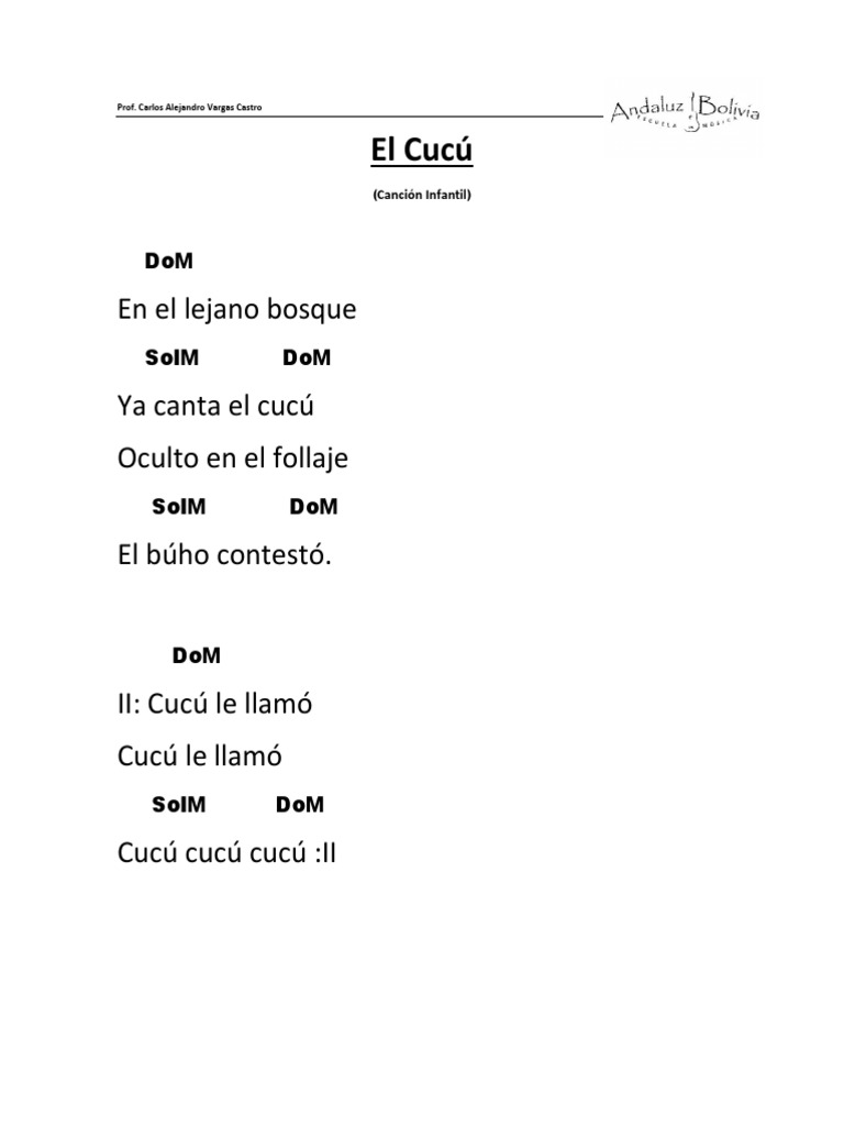 El Cucu - Acordes | PDF